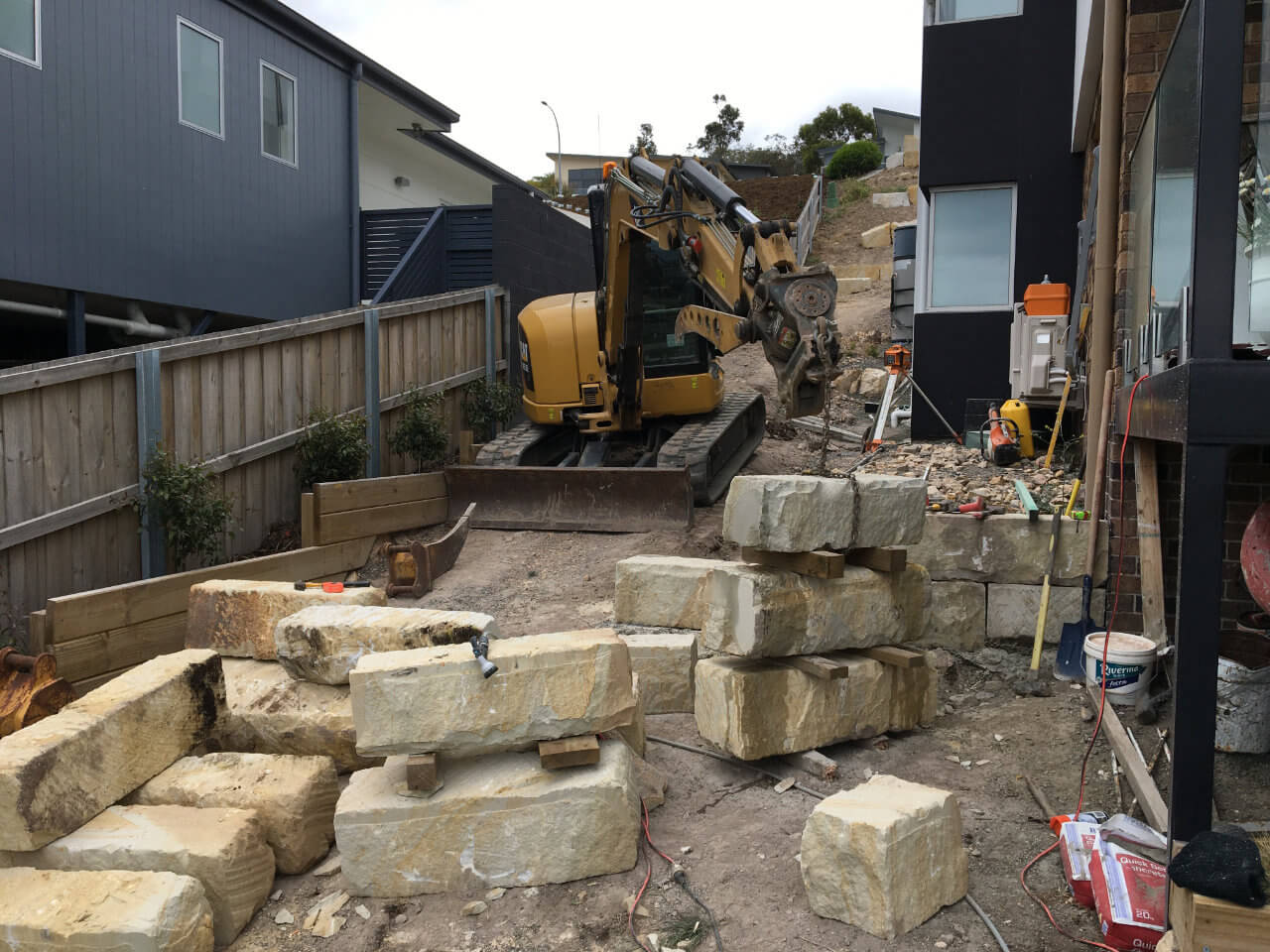 Steep Slope Solutions in Tranmere | Retaining Walls & Driveway Access
